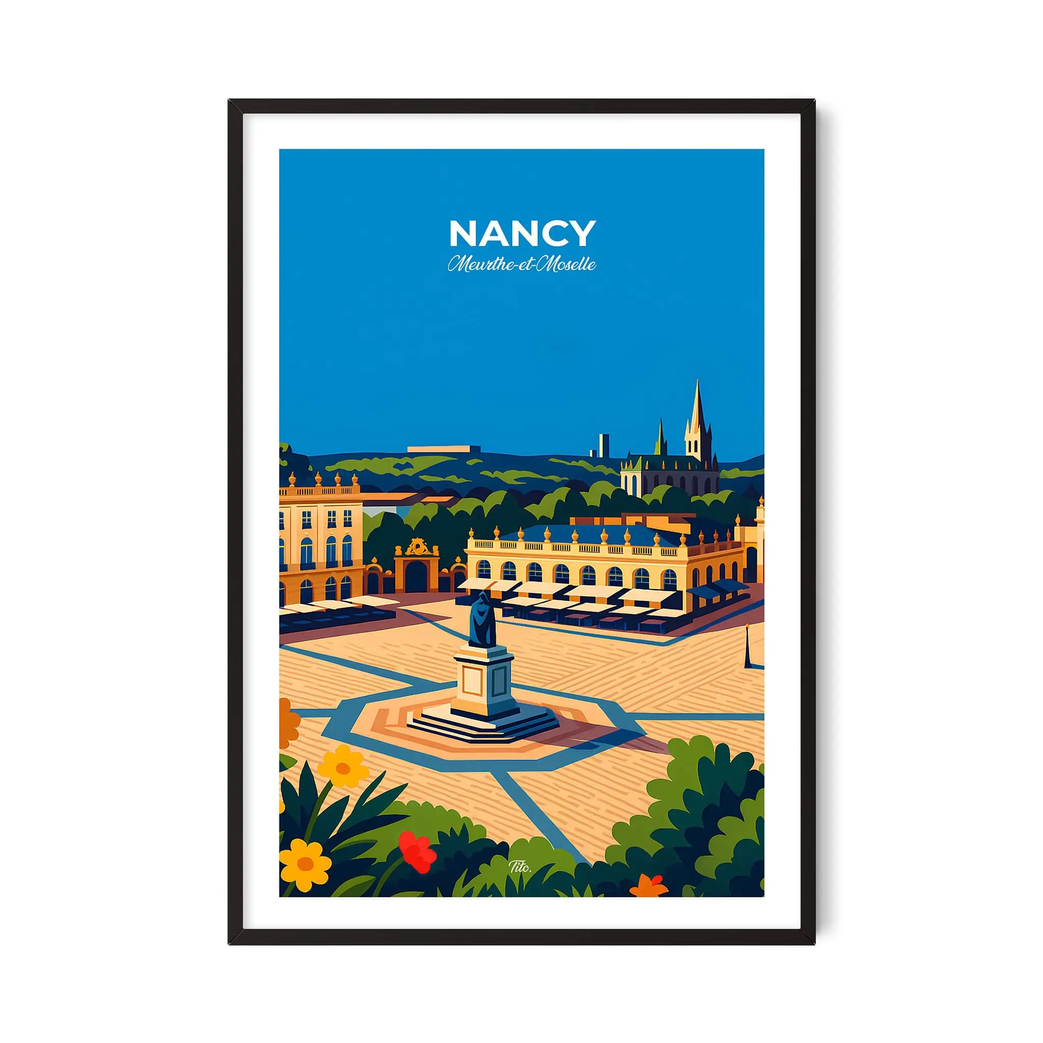 Affiche Nancy · Poster Vintage Premium · Made in France · Tito – Tito ...