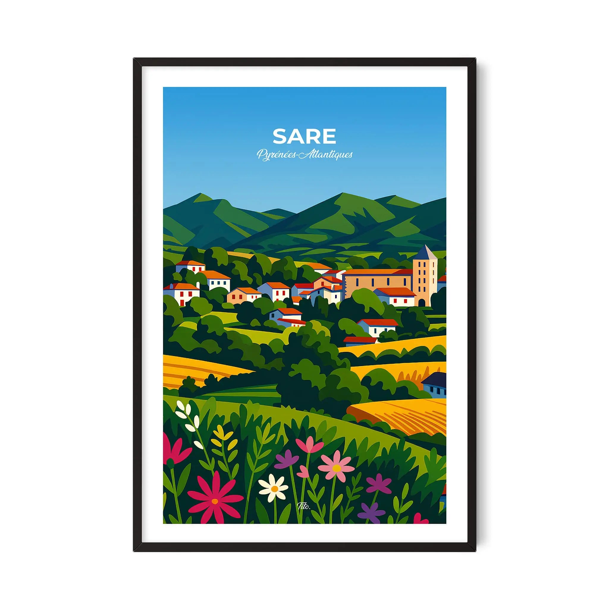 Affiche Sare · Poster Vintage Premium · Made in France · Tito – Tito ...