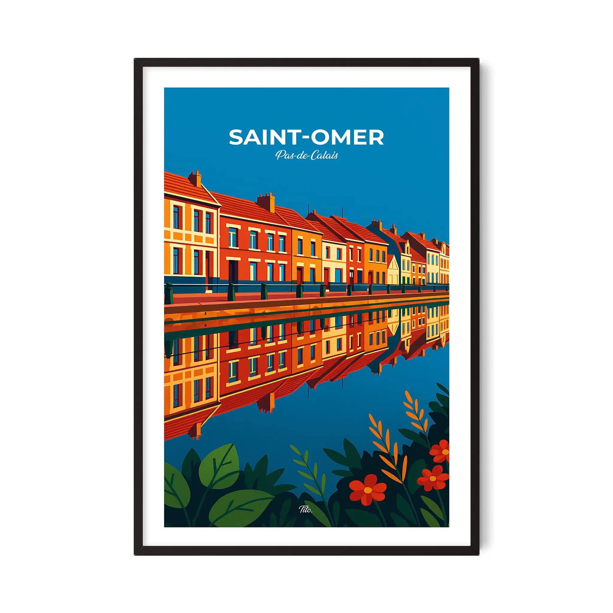 Affiche Saint-Omer · Poster Vintage Premium · Made in France · Tito ...