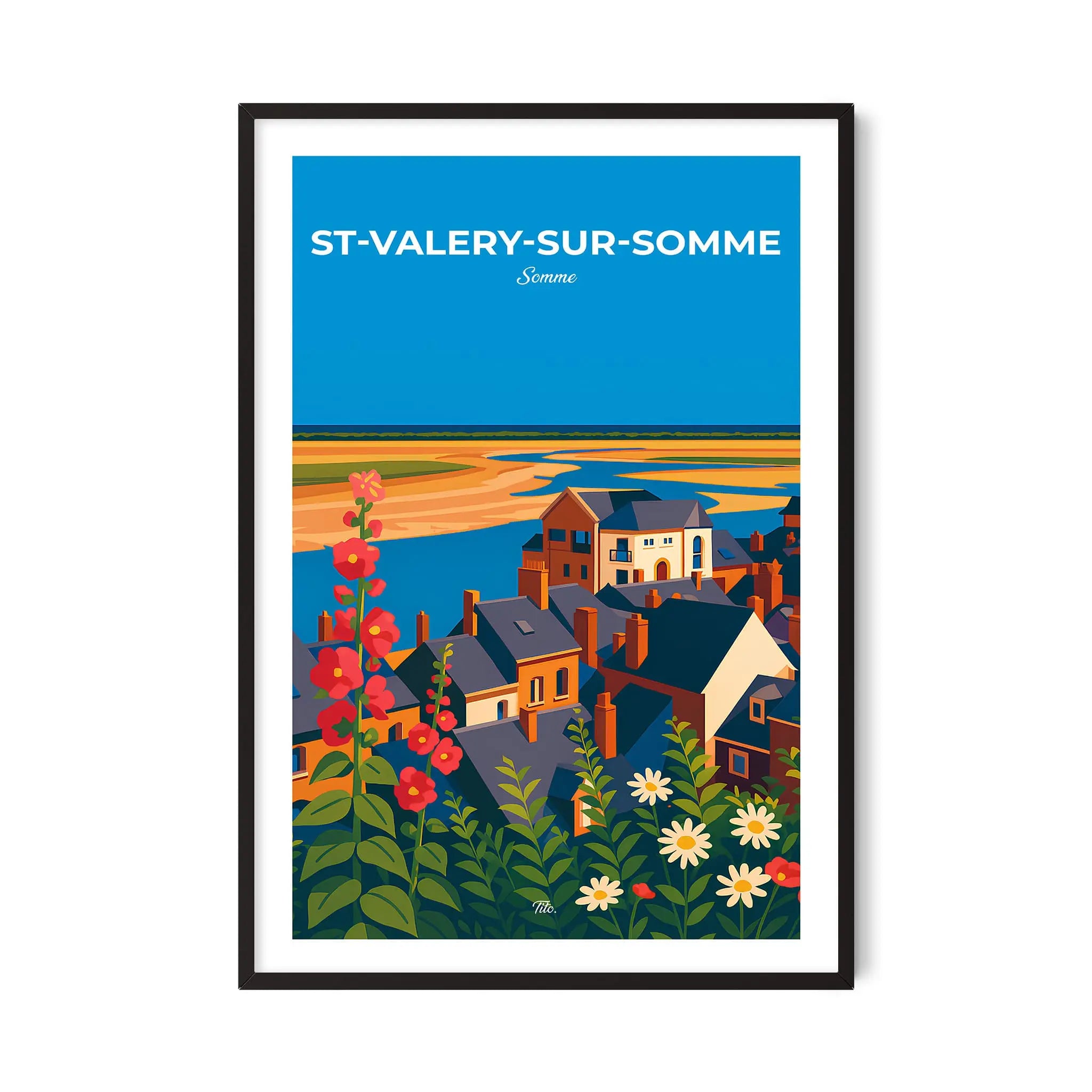 Affiche Saint-Valery-sur-Somme · Poster Vintage Premium · Made in ...