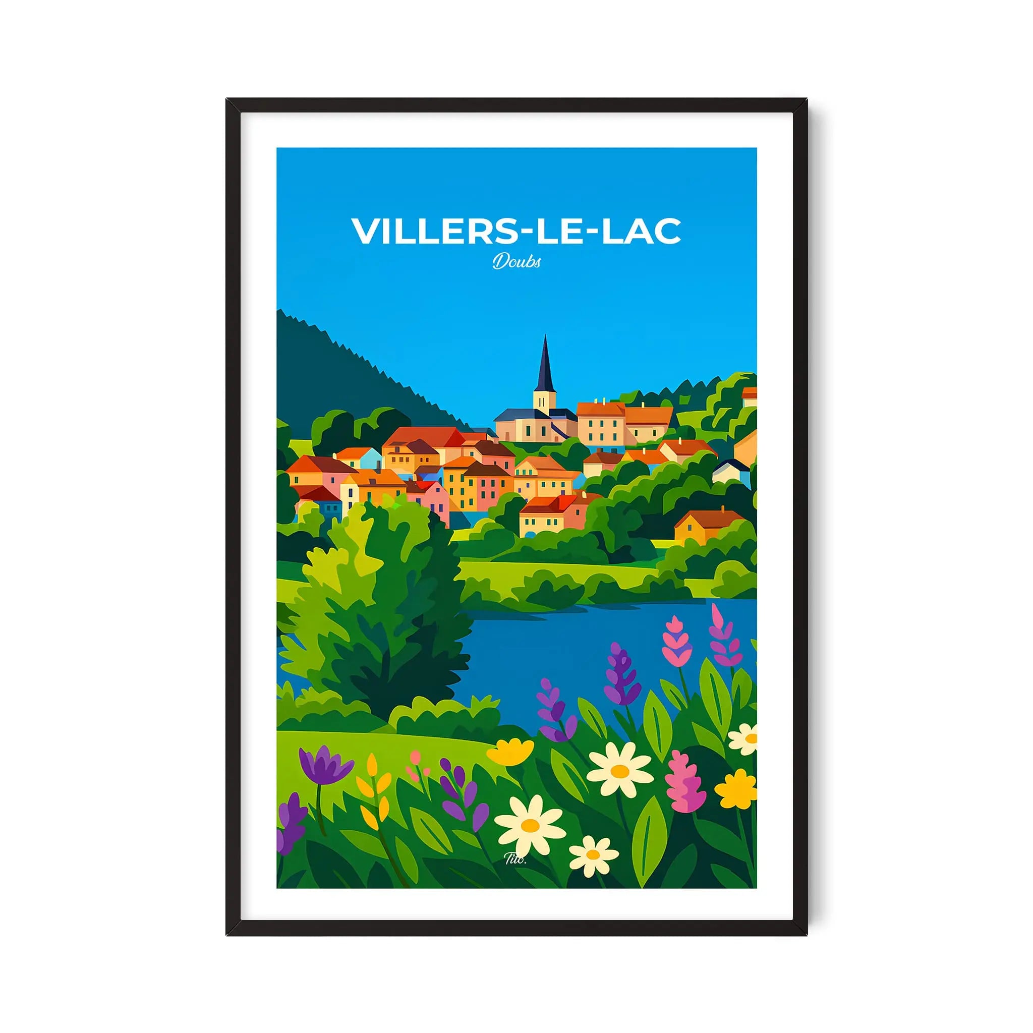 Affiche Villers-le-Lac · Poster Vintage Premium · Made in France · Tito ...